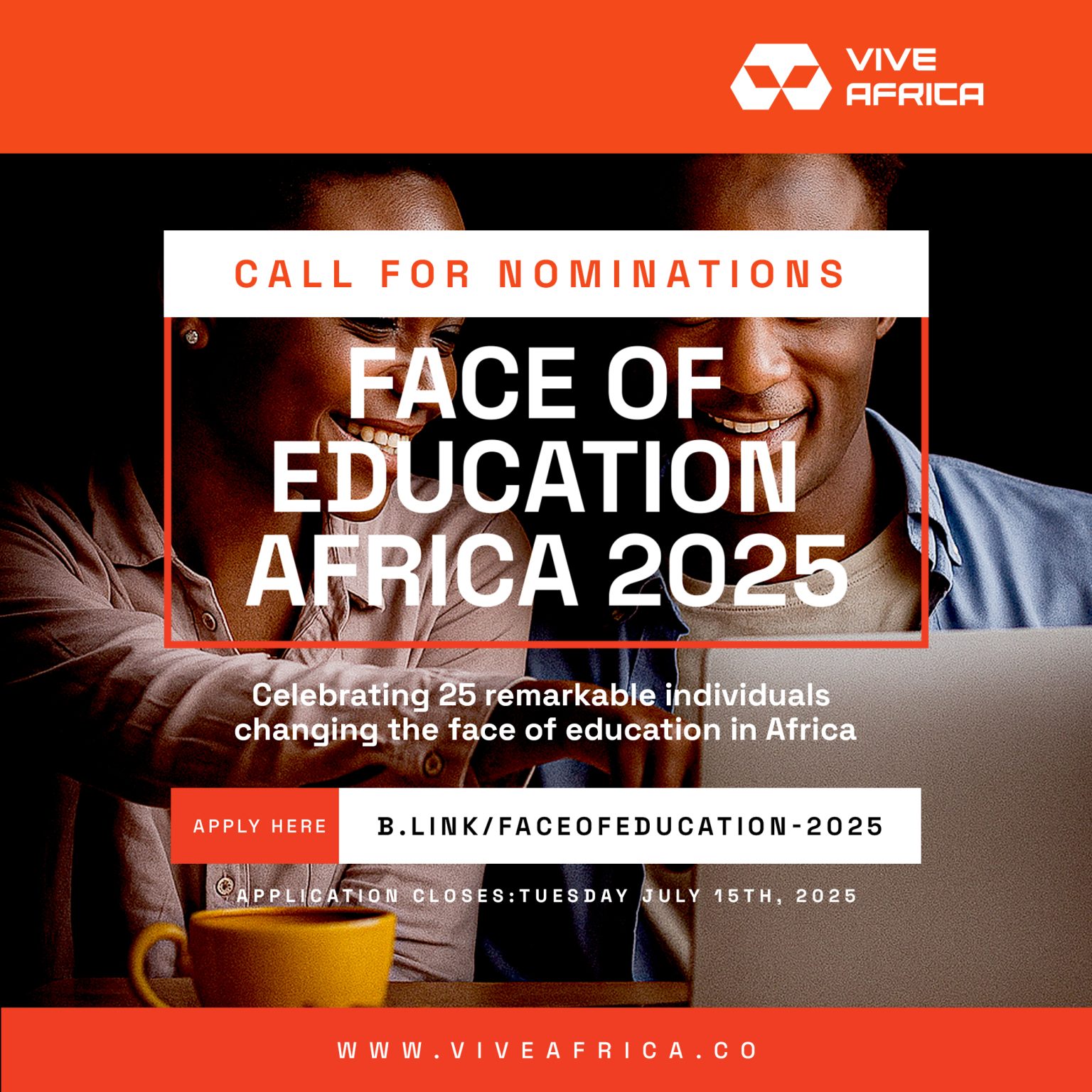 Vive Africa Opens Nominations for Second Edition of Face of Education ...